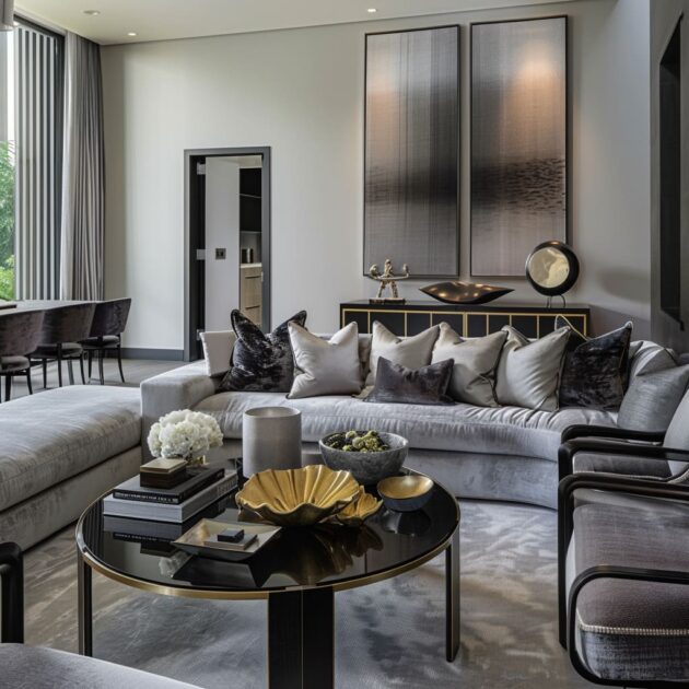 Monochrome Living Room: Luxury in Single-Color Home Design