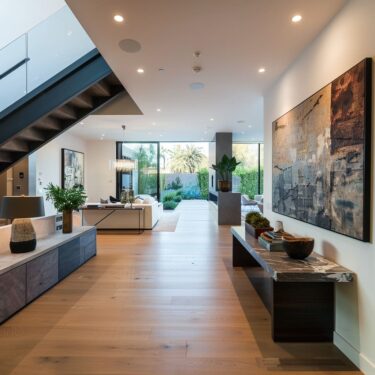 Modern House Interior Design: Zones and Structural Elements