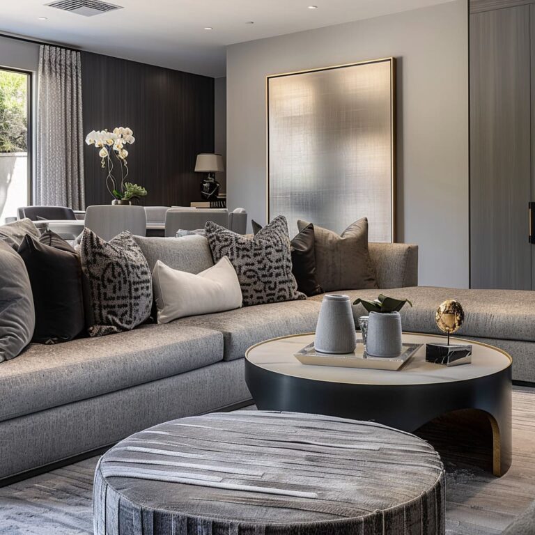 Monochrome Living Room: Luxury in Single-Color Home Design