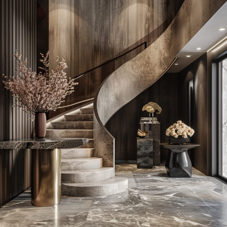 Top Luxury Staircase Design Ideas for Modern Mansions | FH