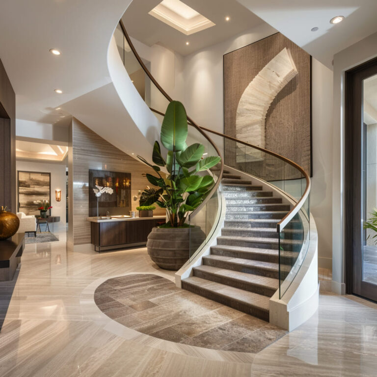 Top Luxury Staircase Design Ideas for Modern Mansions | FH