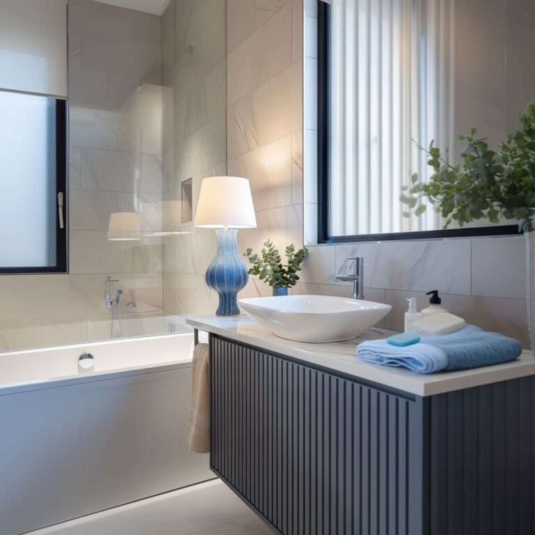 Full Guide to Small Blue Bathroom Ideas and Accessories | FH