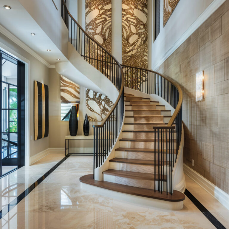 Top Luxury Staircase Design Ideas for Modern Mansions | FH