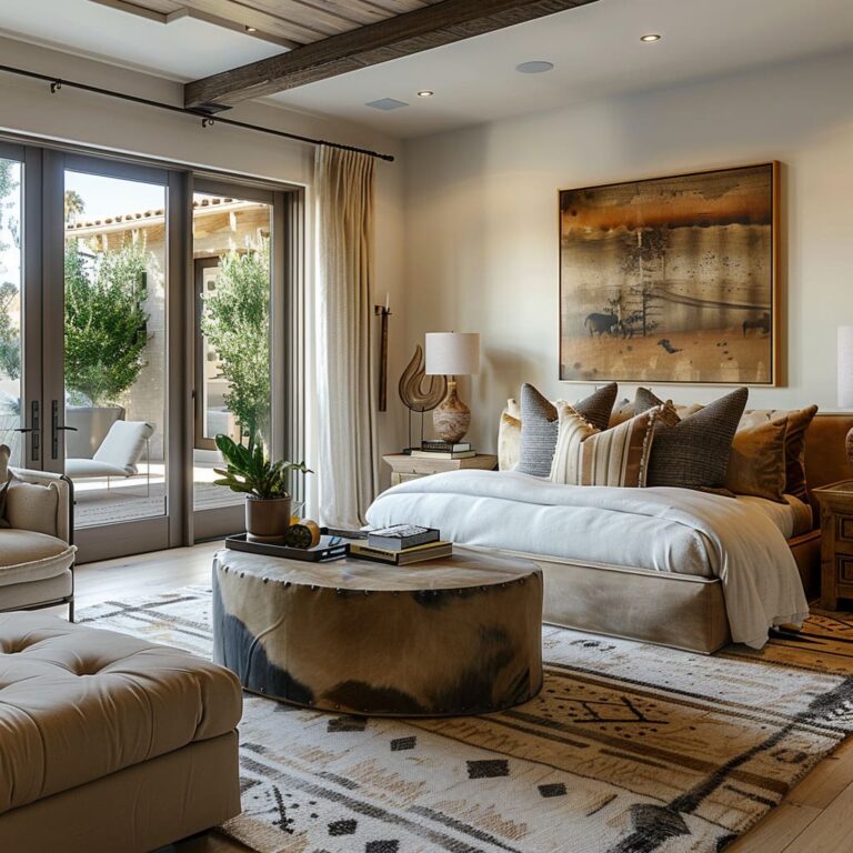 Modern Rustic Farmhouse Master Bedroom Design Ideas