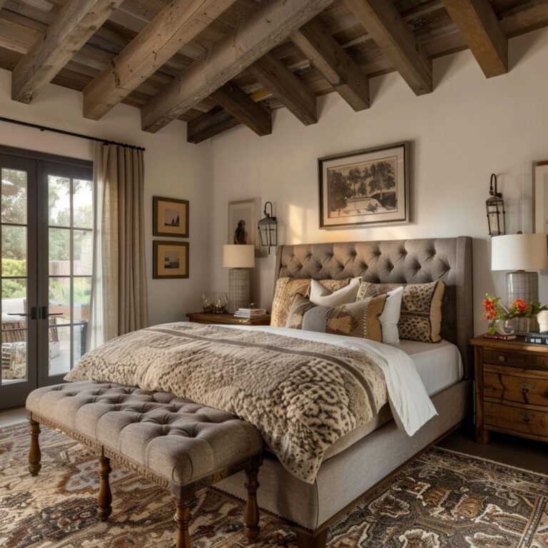 Modern Rustic Farmhouse Master Bedroom Design Ideas