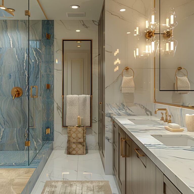 Full Guide to Small Blue Bathroom Ideas and Accessories | FH