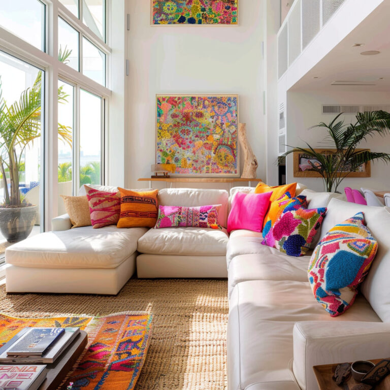 Brighten White Rooms with Vibrant Boho Decor: A Simple Guide
