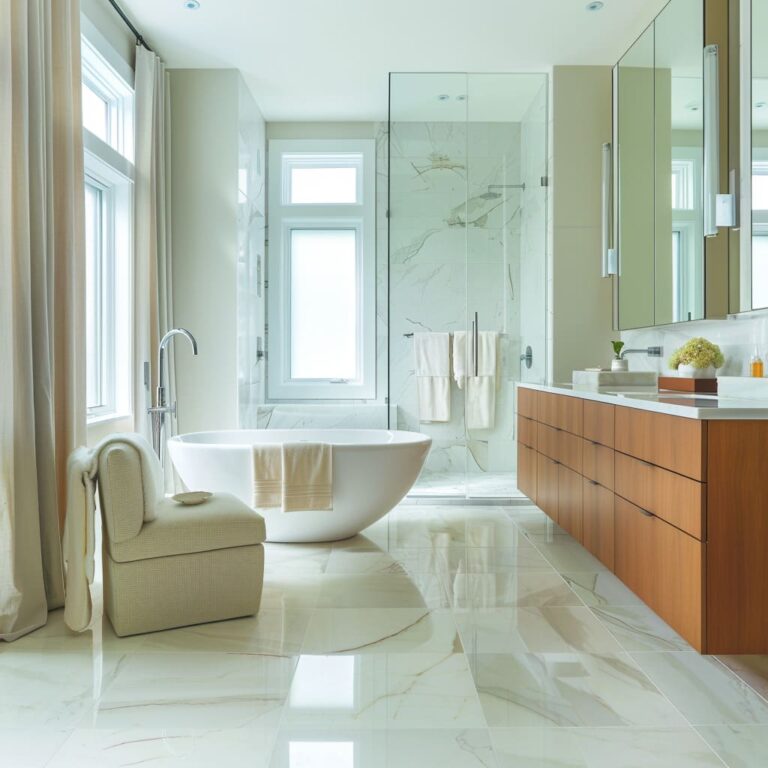Dream Spa at Your Home: Master Bathrooms in Luxury White