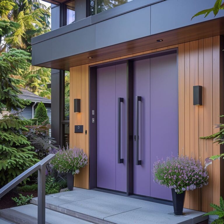 Stylish Entry Door Ideas on a Budget with Bold Colors