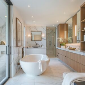 Dream Spa at Your Home: Master Bathrooms in Luxury White