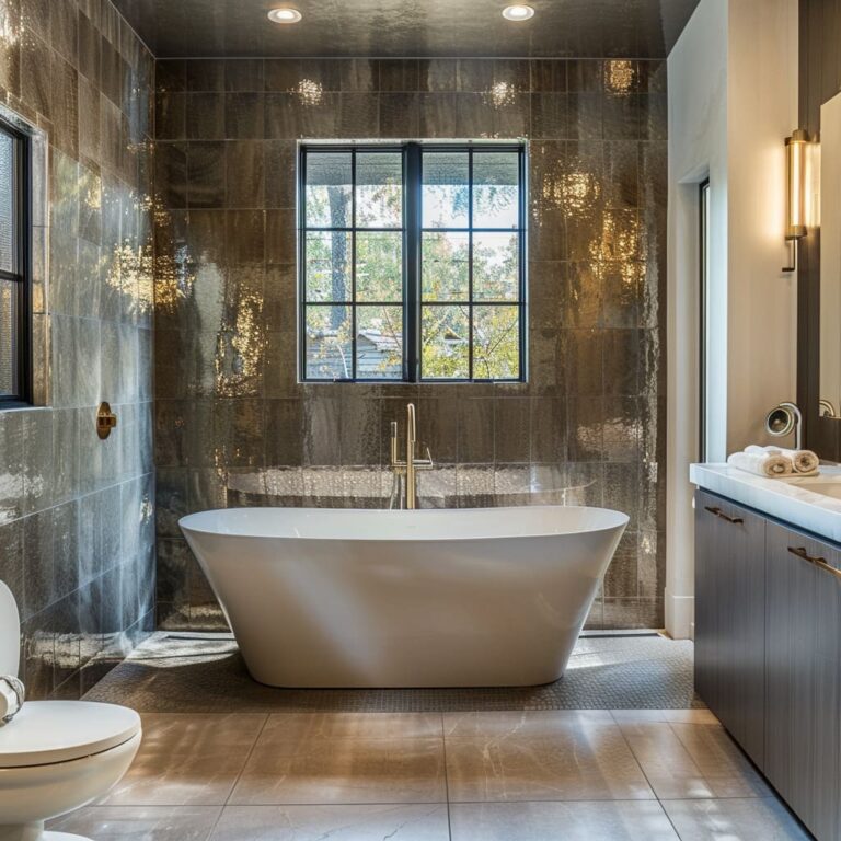 Luxury and Rustic Charm: Master Bathroom Design Ideas | FH