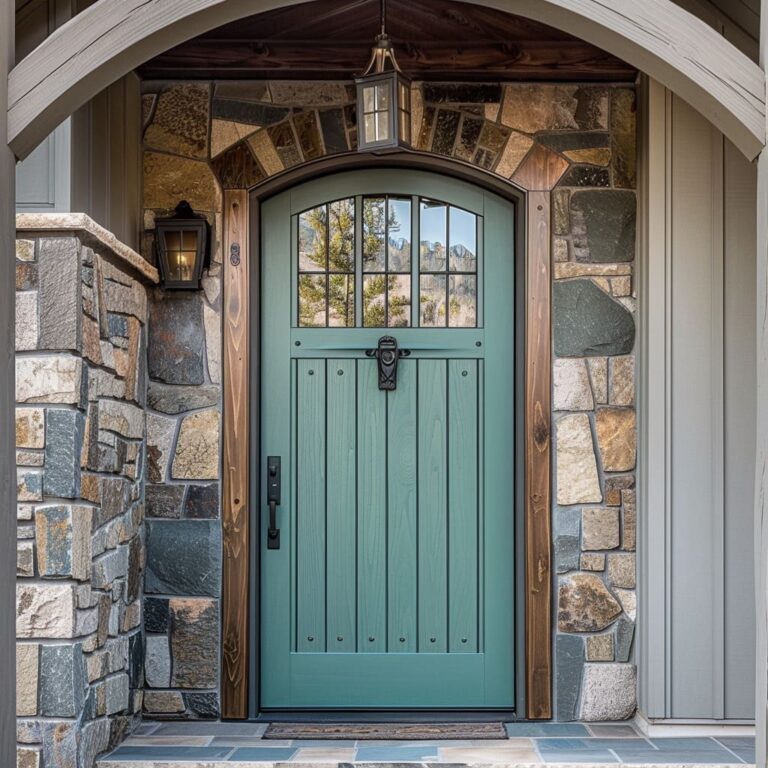 Stylish Entry Door Ideas on a Budget with Bold Colors