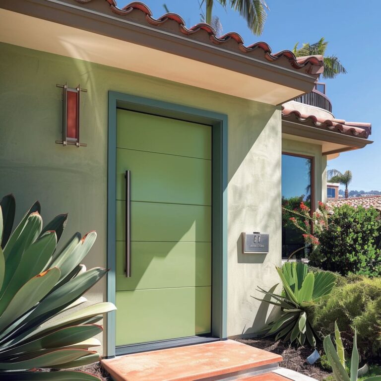 Stylish Entry Door Ideas on a Budget with Bold Colors