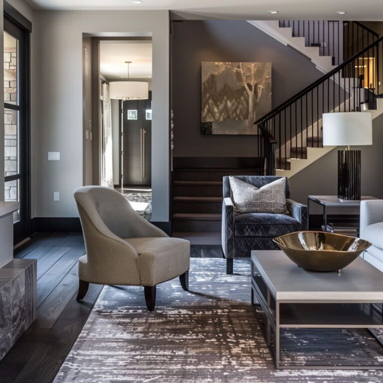 How Grey Hues and Luxe Finishes Create a Classy Living Room