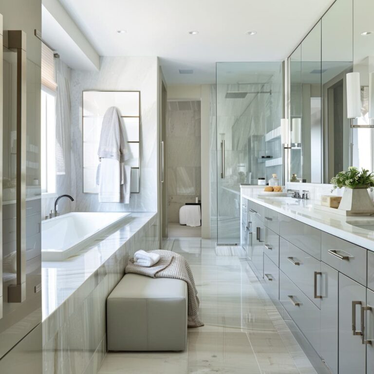Dream Spa at Your Home: Master Bathrooms in Luxury White