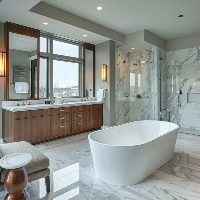 Dream Spa at Your Home: Master Bathrooms in Luxury White