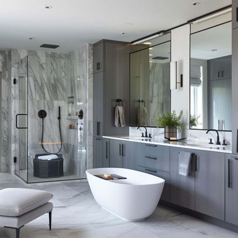 Dream Spa at Your Home: Master Bathrooms in Luxury White