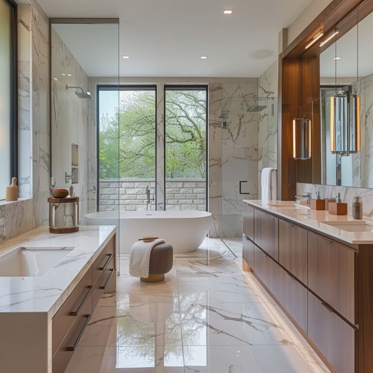 Dream Spa at Your Home: Master Bathrooms in Luxury White