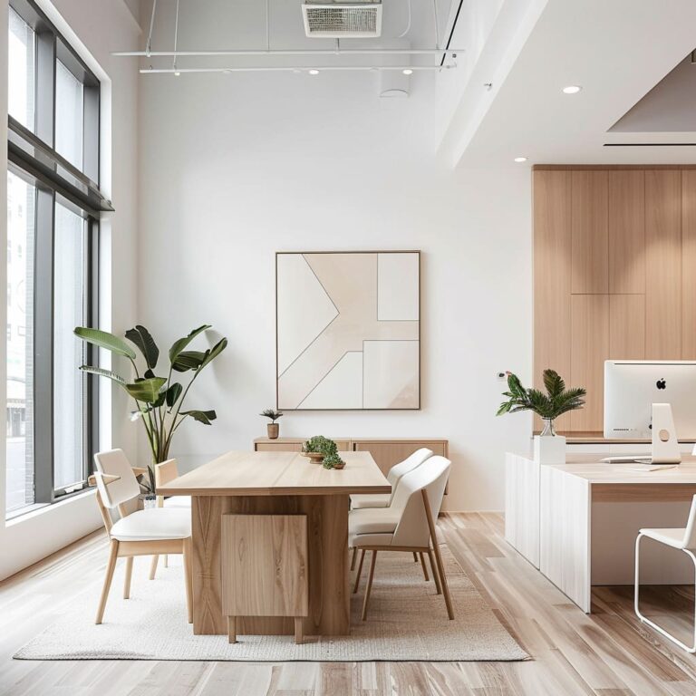 Want a Calm Workspace? Try Scandi Minimalist Office Ideas