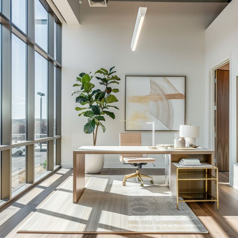 Want a Calm Workspace? Try Scandi Minimalist Office Ideas