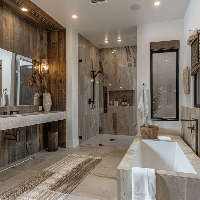 Why Luxurious Rustic Master Bathrooms Are Trending in the US