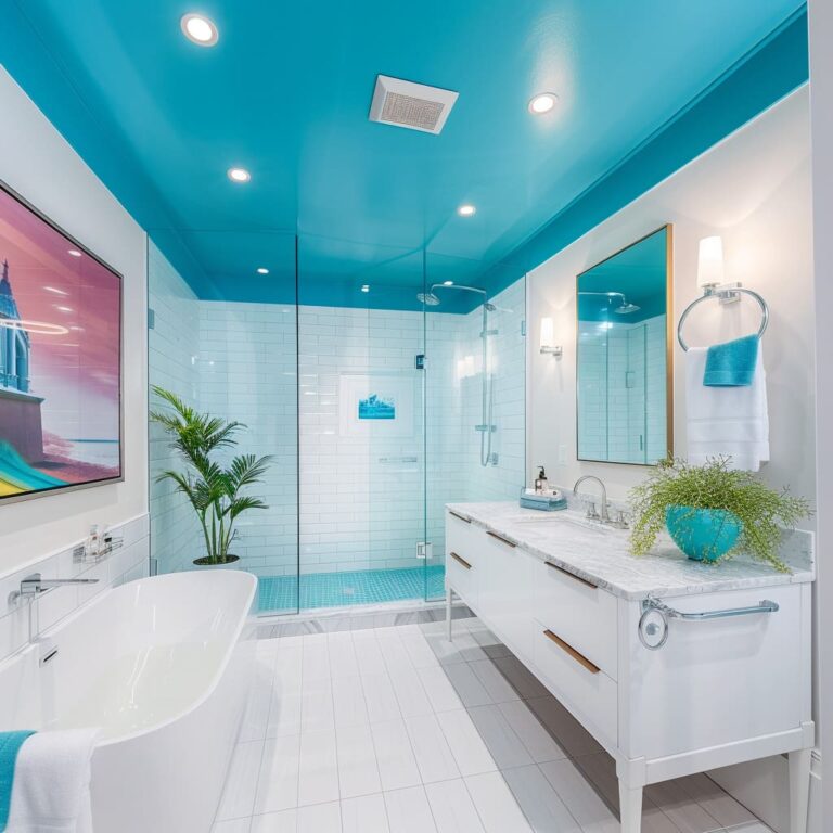 Budget Home Makeover: Bold Ceiling Colors for Instant Style