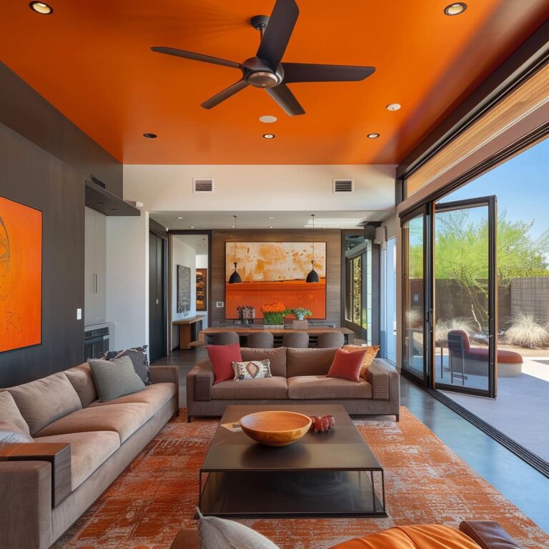 Budget Home Makeover: Bold Ceiling Colors for Instant Style