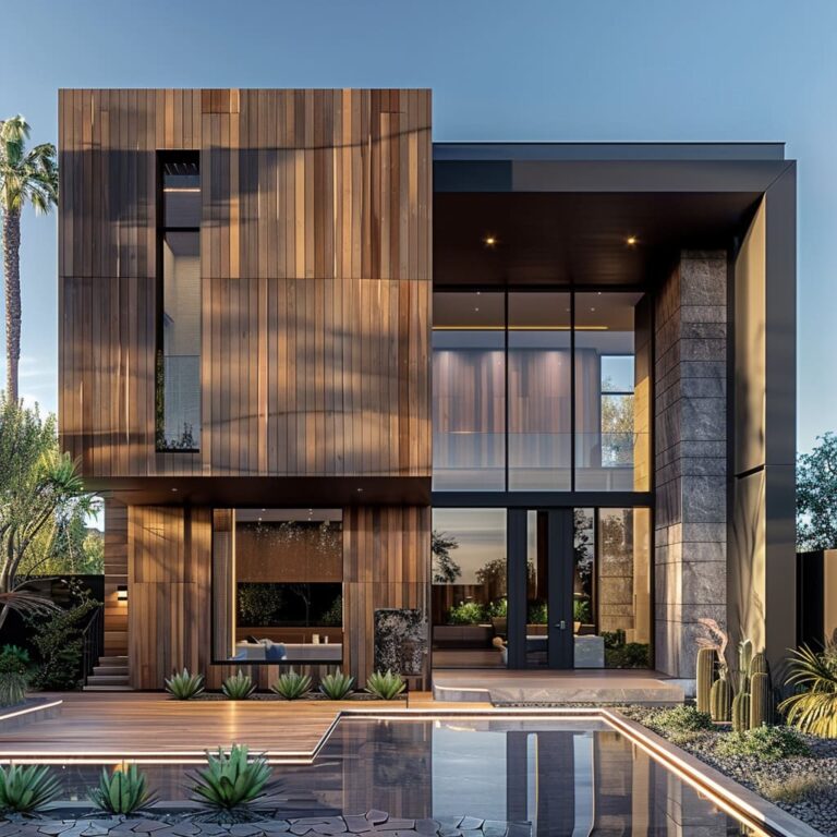 Modern Architectural Masterpieces with Wood, Metal, Glass