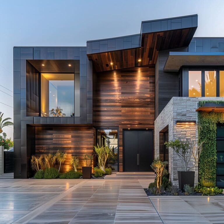 Modern Architectural Masterpieces with Wood, Metal, Glass