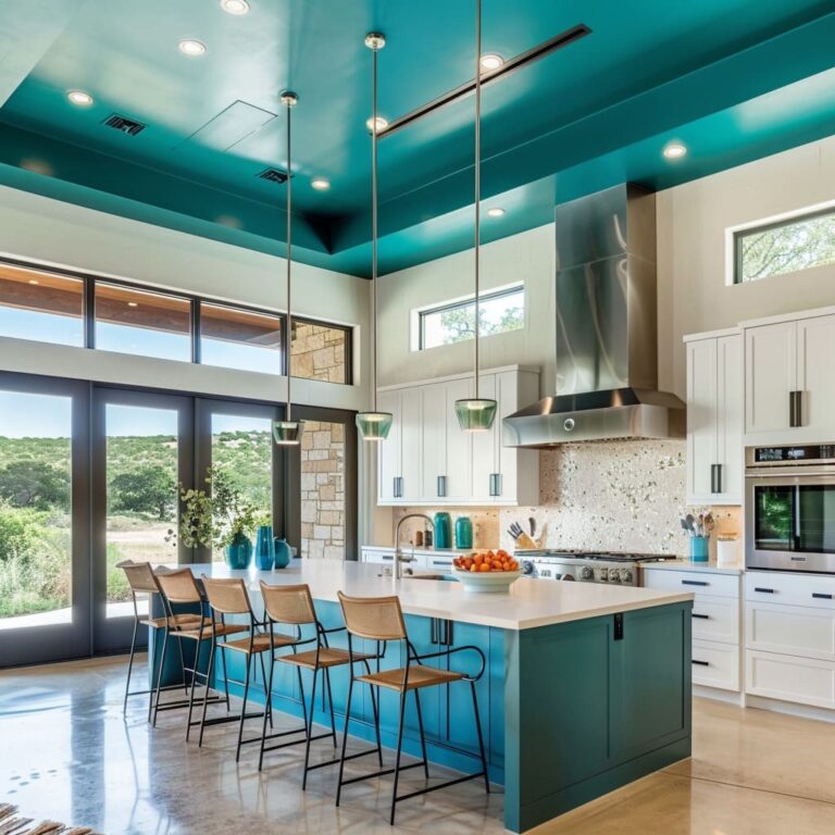 Budget Home Makeover: Bold Ceiling Colors for Instant Style