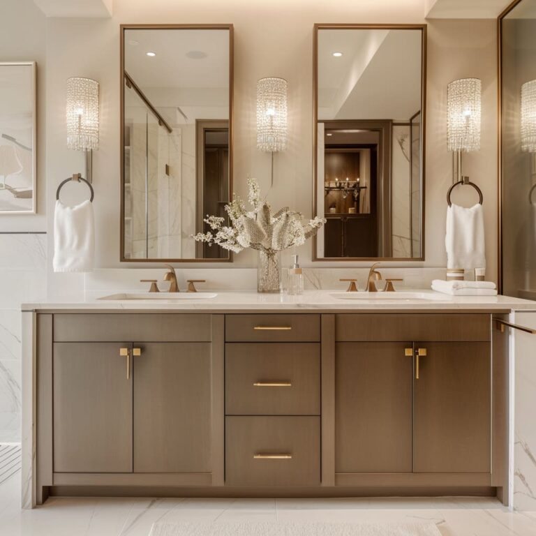 Elegant Master Bathroom Ideas in Luxury Transitional Style