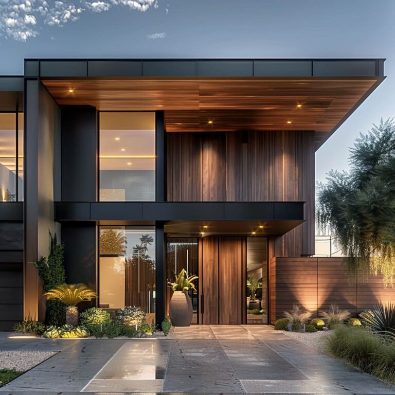 Modern Architectural Masterpieces with Wood, Metal, Glass