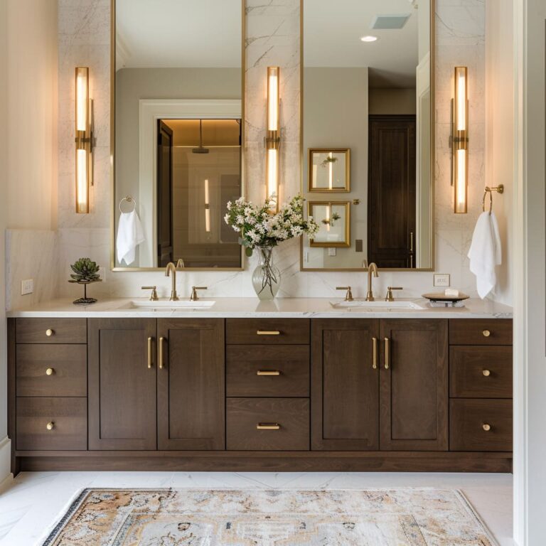 Elegant Master Bathroom Ideas in Luxury Transitional Style