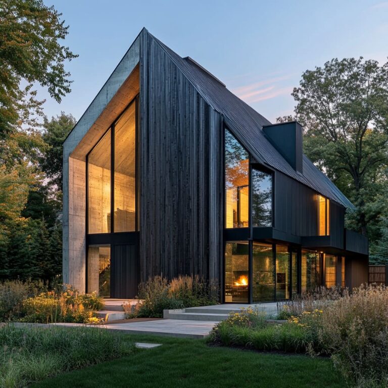 Modern House Architecture Ideas Inspired by Farmhouse Style