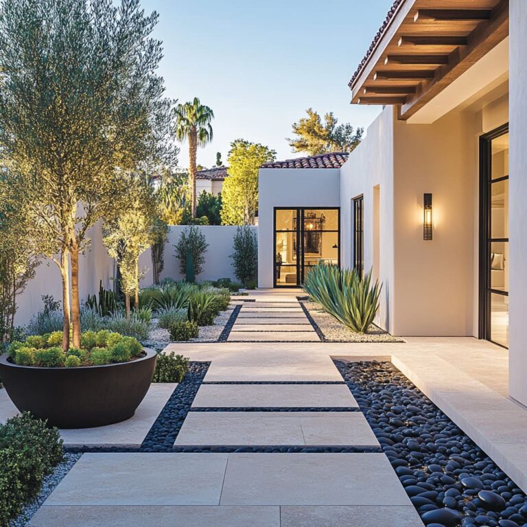 Modern Backyard & Front Yard Ideas | No Grass, Low Maintenance