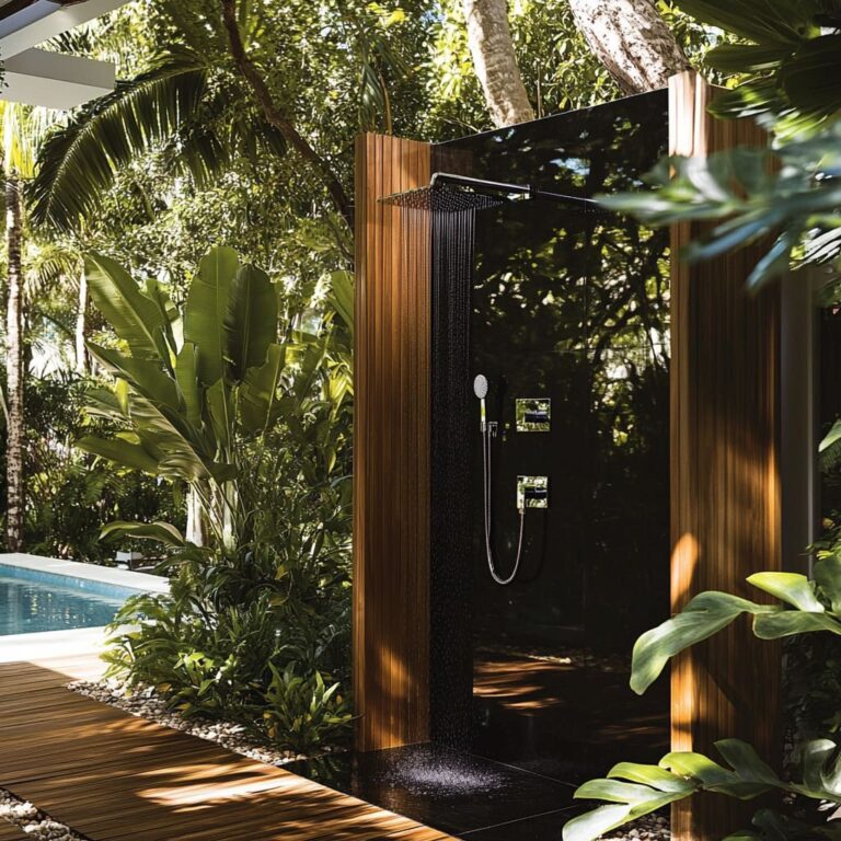Outdoor Shower Design Ideas for Your Backyard | 33 Images