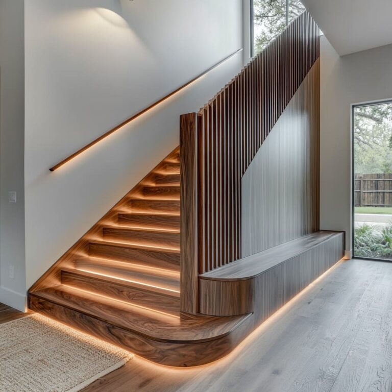 Modern Wood Stair Railing Designs: Details That Stand Out