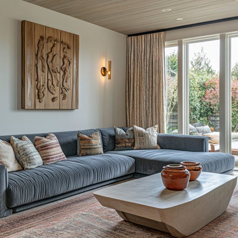 Maximalist Living Room Ideas with Bold Color & Texture