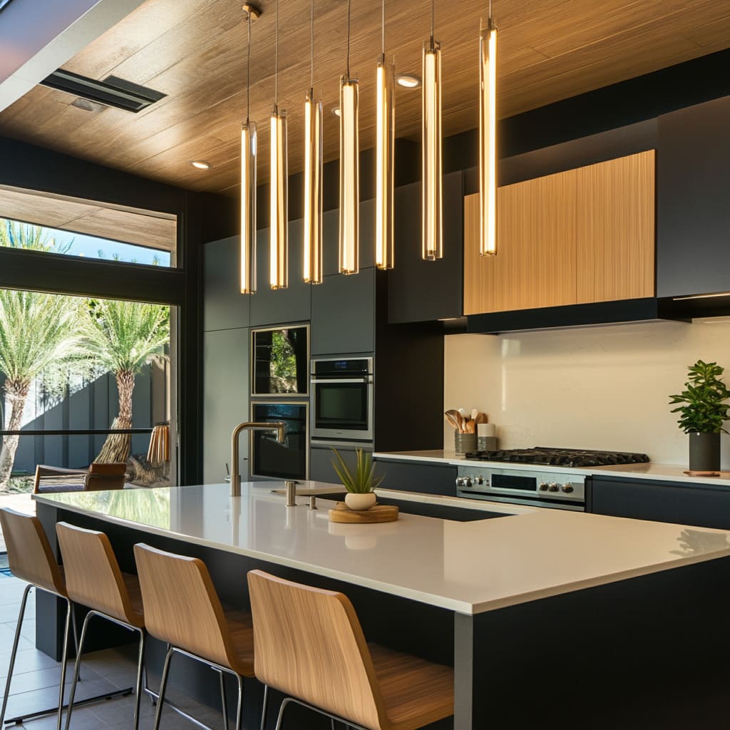 Ideas de iluminación para islas de cocina con estilo | FH