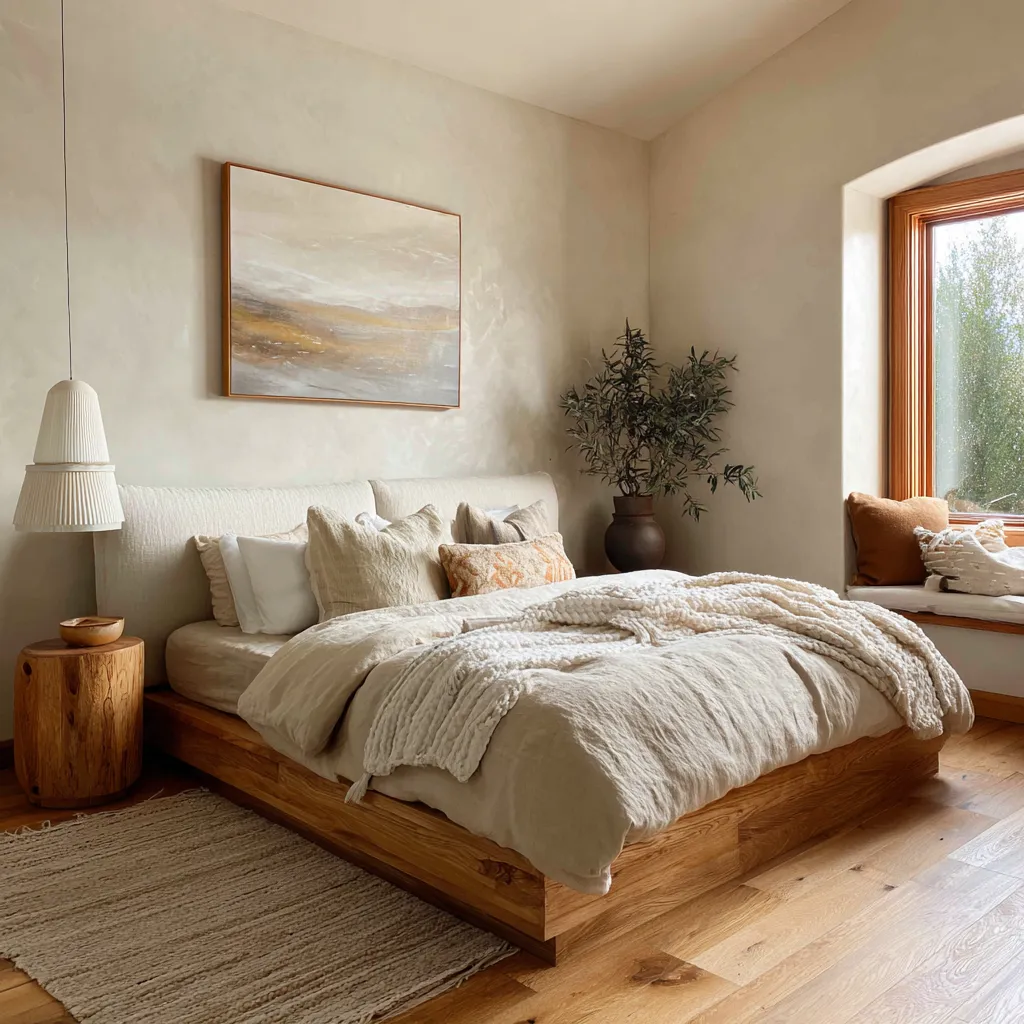 Boho Scandinavian Bedroom Design: Space, Texture, Warmth